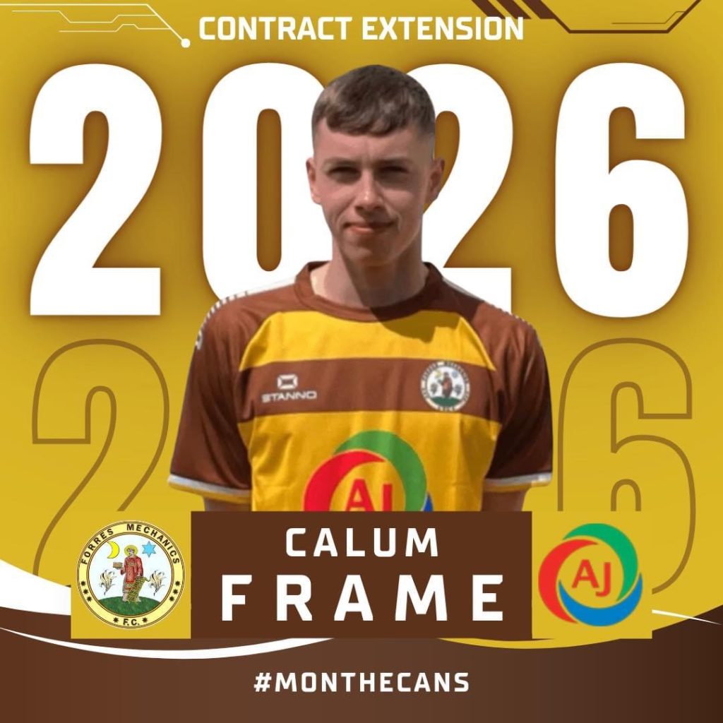 Calum Frame Signs Contract Extension – Forres Mechanics Football Club