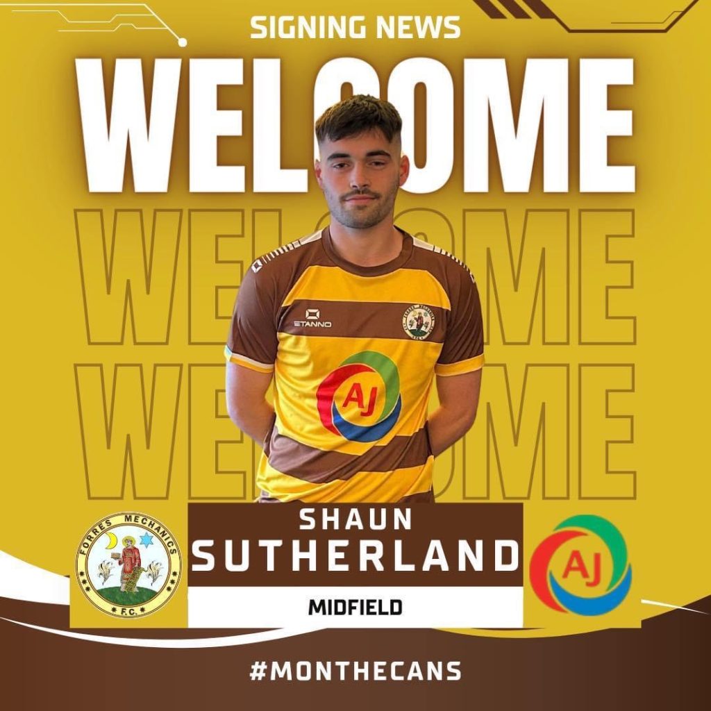 Shaun Sutherland Signs – Forres Mechanics Football Club
