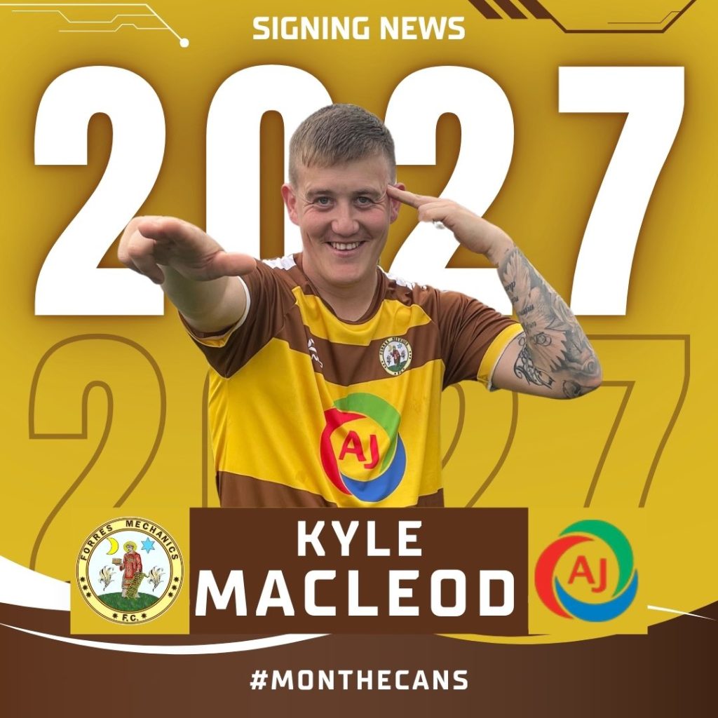 Kyle Macleod signs permanent deal with the ‘Cans – Forres Mechanics Football Club