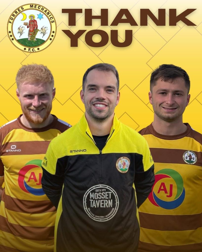 ‘Cans trio depart Mosset Park – Forres Mechanics Football Club