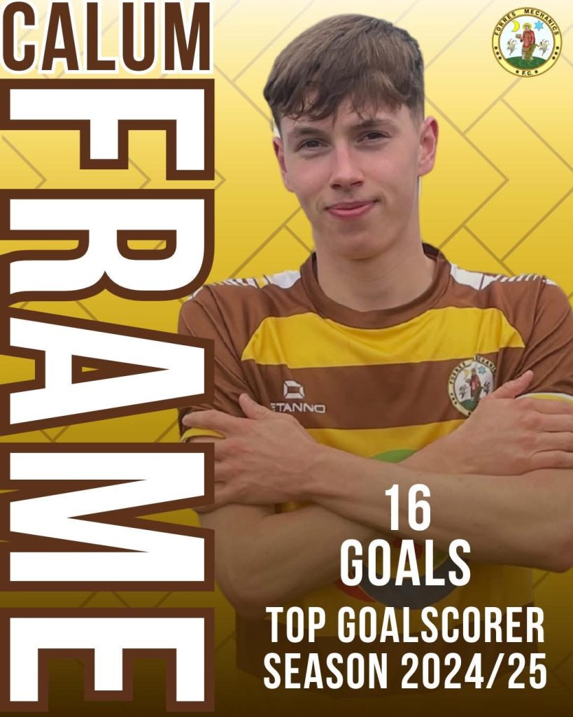Frame finishes as ‘Cans top scorer! – Forres Mechanics Football Club
